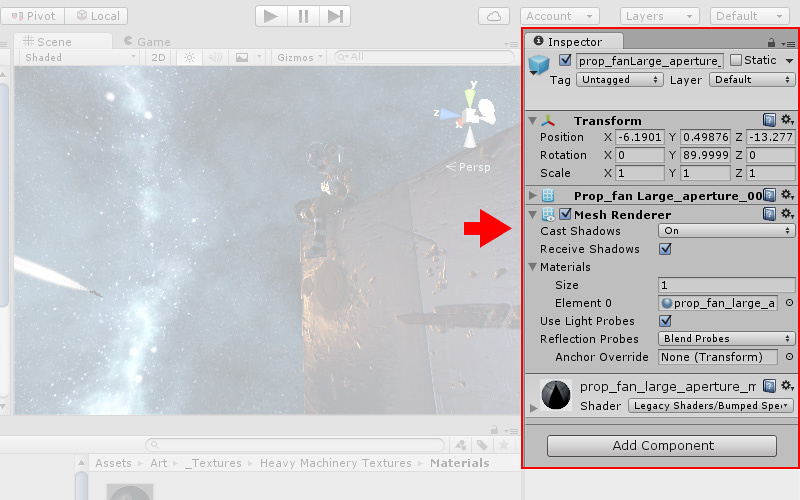 Unity Manual The Inspector Window Unity Manual The Inspector Window