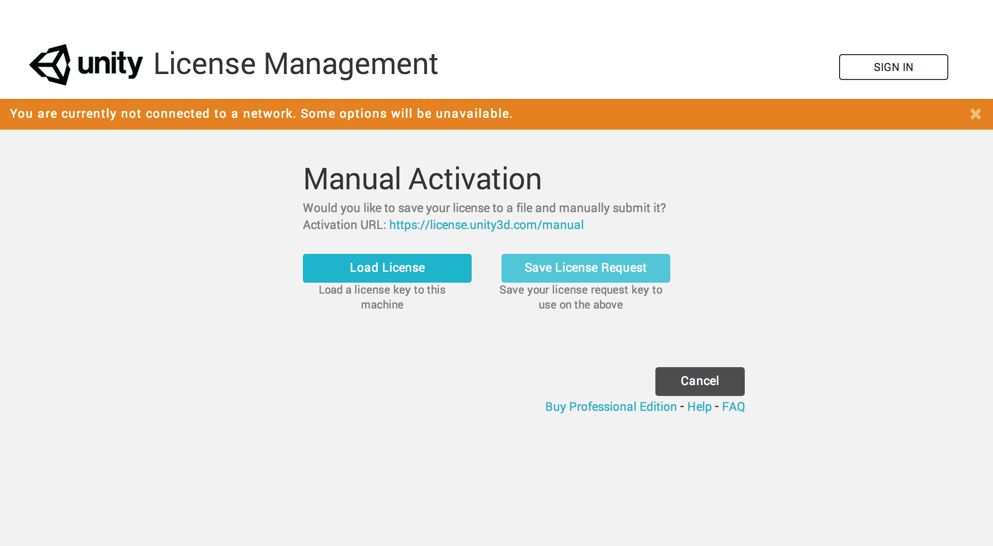 Unity Manual Offline Manual Activation