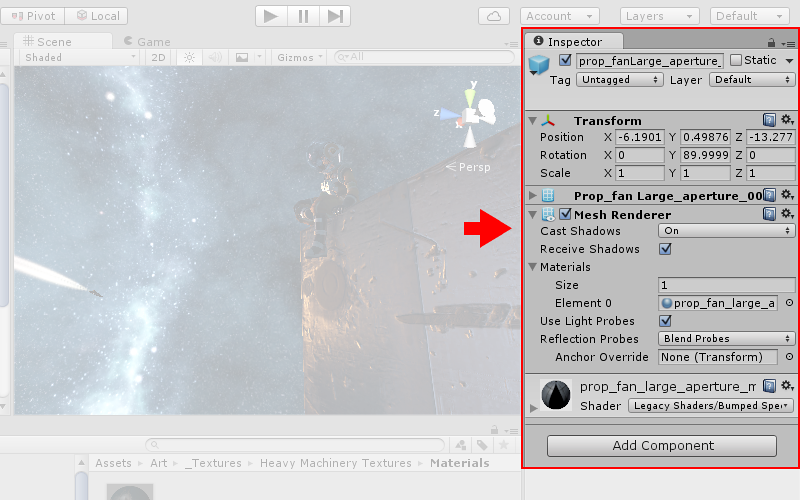 Unity Manual The Inspector Window Unity Manual The Inspector Window