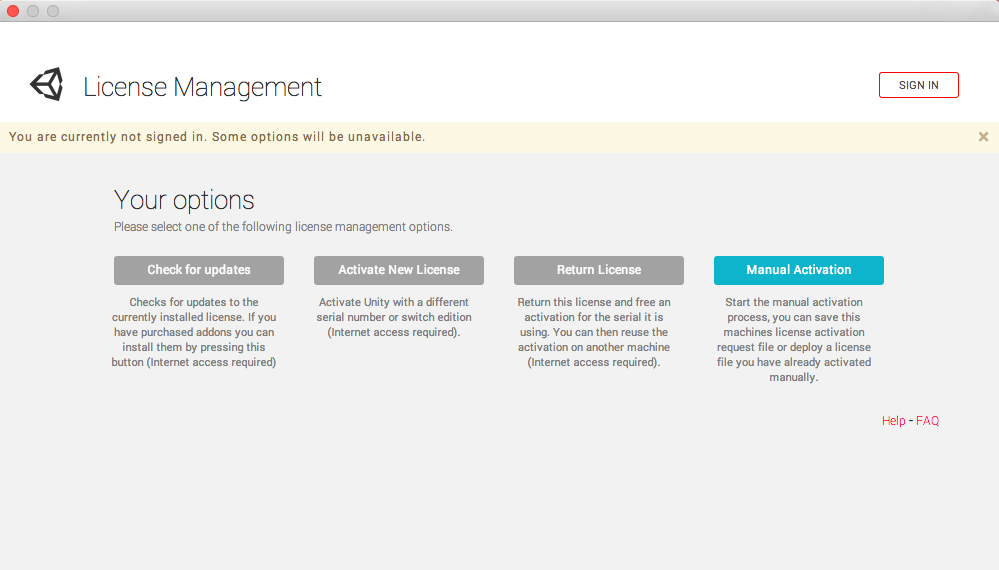 Unity Manual Licenses And Activation
