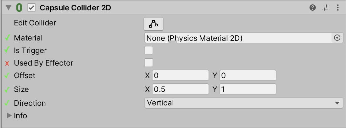 GameObject conversions | 2D Entities Physics | 0.1.0-preview.3