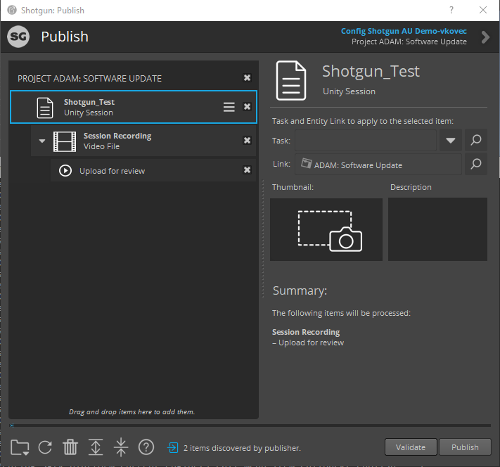 Publishing Playblasts from Unity to Shotgrid | Shotgrid for Unity | 1.1 ...