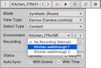 Device View menu bar