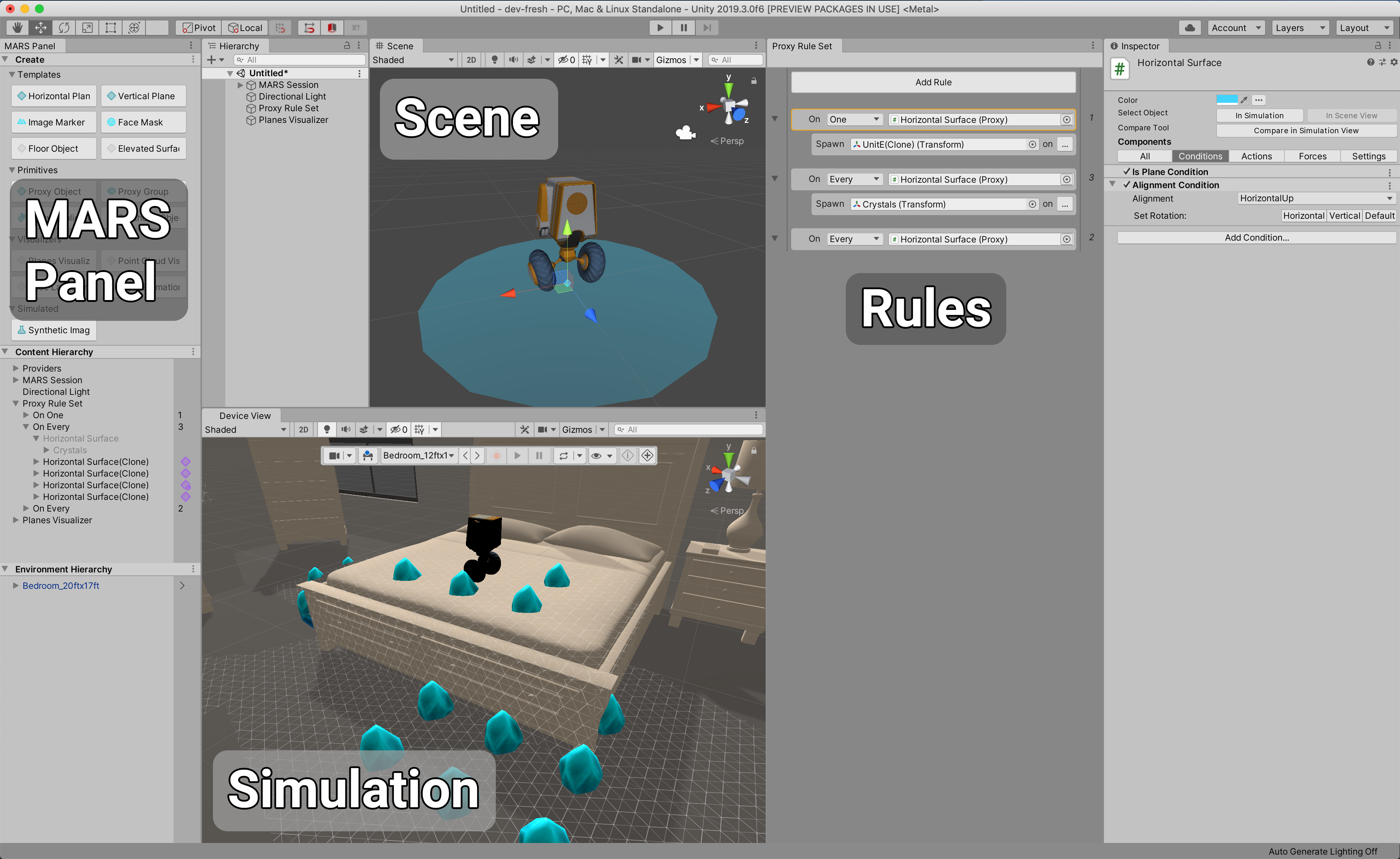 Getting Started With Unity MARS Unity MARS 1 5 0