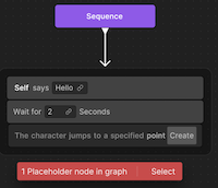 Placeholder node in a behavior graph | Muse Behavior | 0.11.0