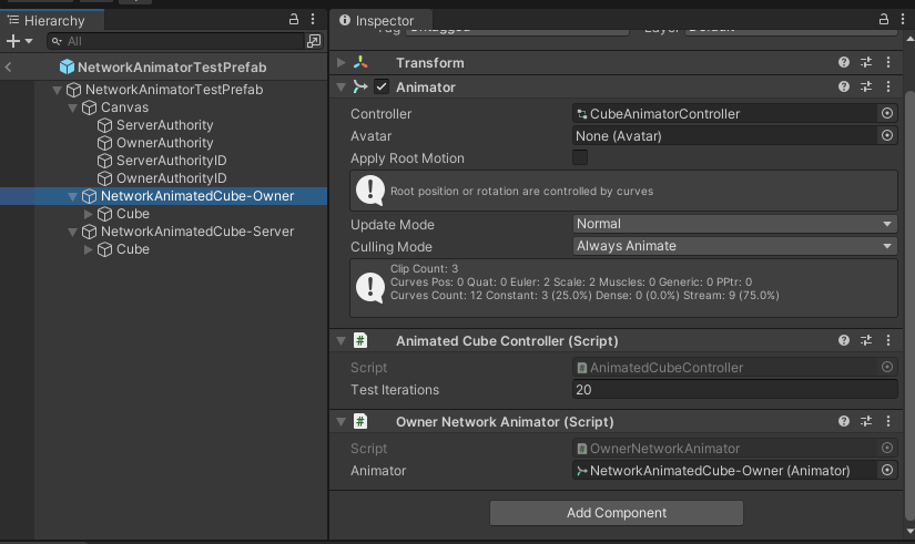 NetworkAnimator | Netcode for GameObjects | 1.15.0