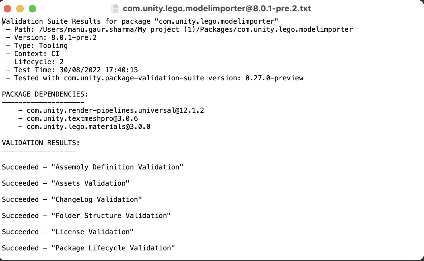 Package Validation Suite | Package Validation Suite | 0.34.0-preview