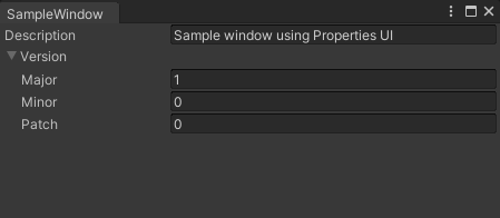 Properties UI | Properties UI | 1.7.5-preview