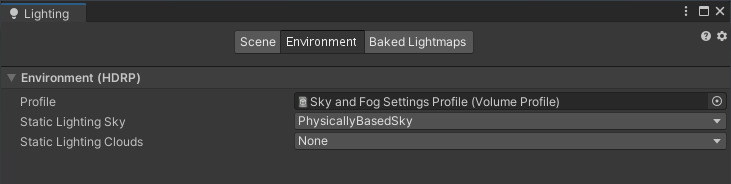 Environment lighting | High Definition RP | 14.0.0