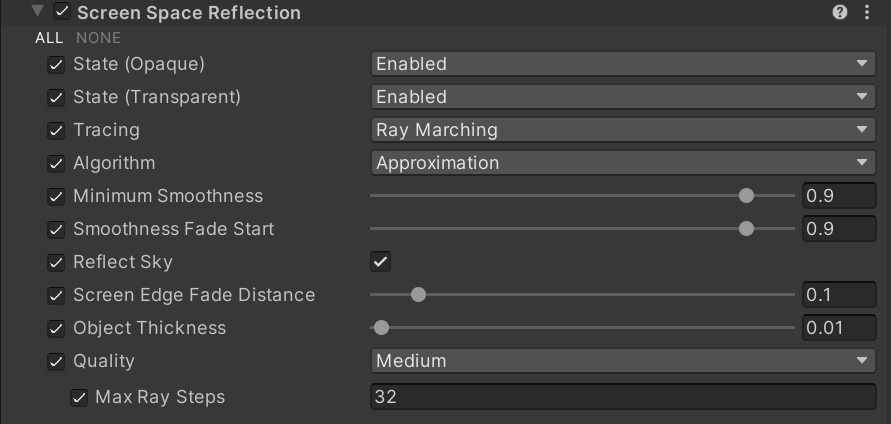 Screen Space Reflection | High Definition RP | 17.0.1