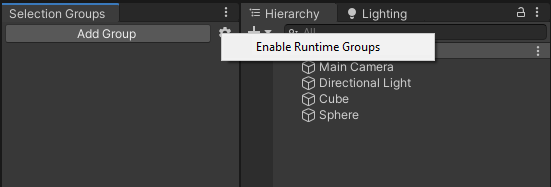 Selection Groups User Documentation | Selection Groups | 0.2.3-preview