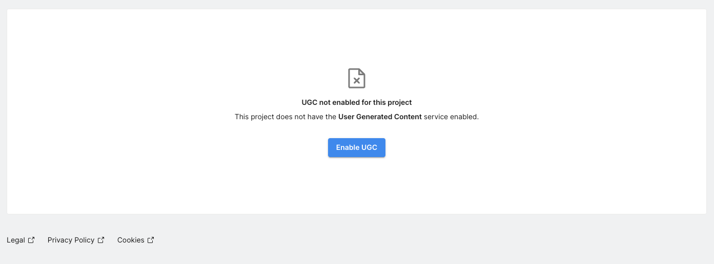 Unity User-Generated Content Quick Start Guide | User Generated Content | 3.0.1