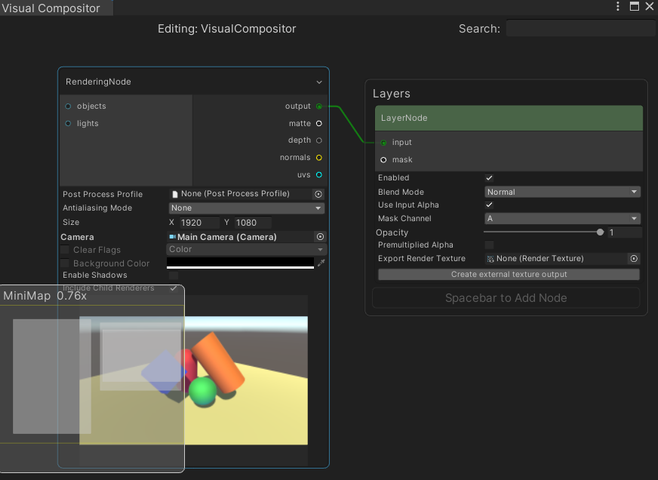 The Visual Compositor Window | Visual Compositor | 0.17.4-preview