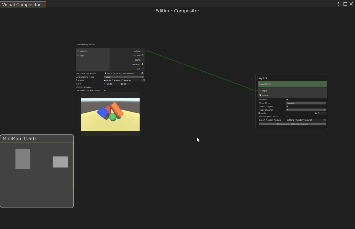 The Visual Compositor Window | Visual Compositor | 0.19.1-preview