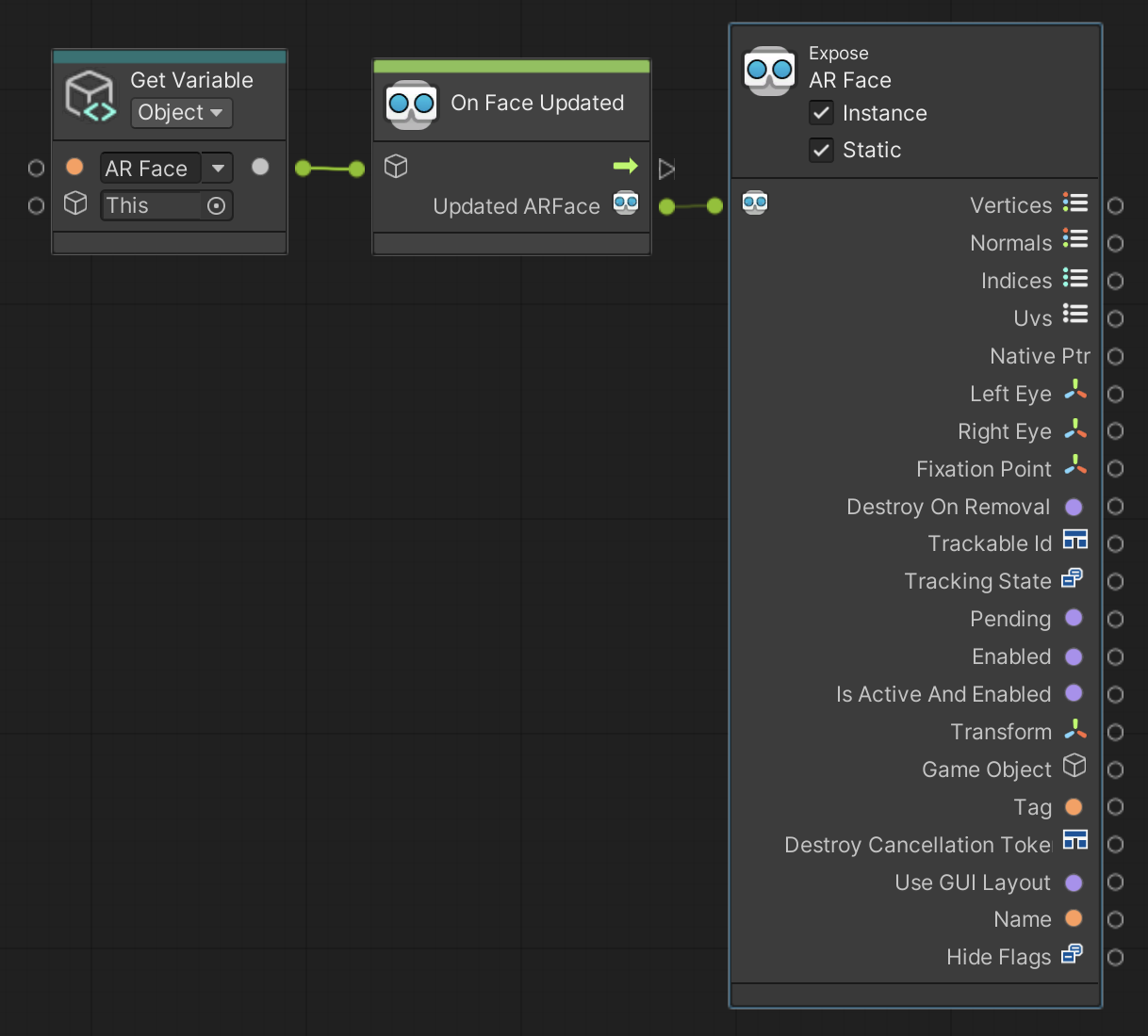 On Face Updated | AR Foundation | 5.2.0