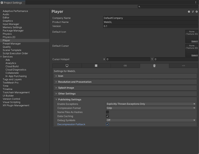 Compressed Builds And Server Configuration Unity 