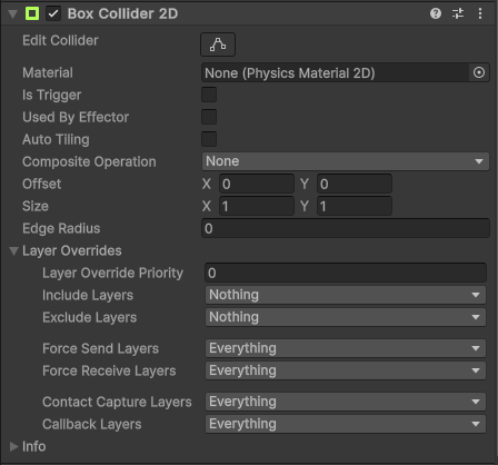 Box Collider 2D Unity 