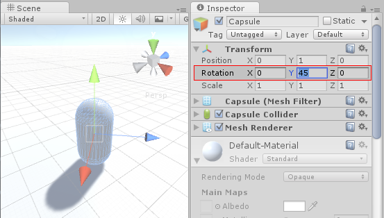 Rotation And Orientation In Unity Unity Manual