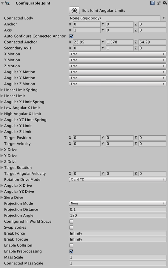 Configurable Joint Unity Manual