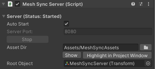 MeshSyncServer | MeshSync | 0.13.1-preview