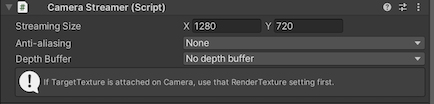 コンポーネント | Unity Render Streaming | 3.0.1-preview