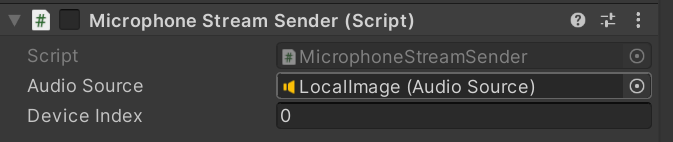 オーディオストリーミング | Unity Render Streaming | 3.1.0-exp.3