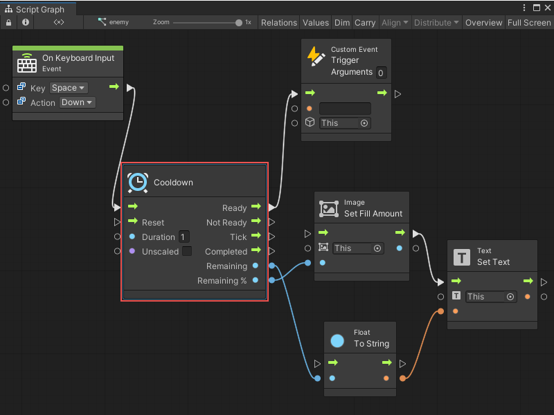 Time ノード | Visual Scripting | 1.8.0-pre.1