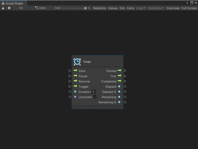Time ノード | Visual Scripting | 1.8.0-pre.1