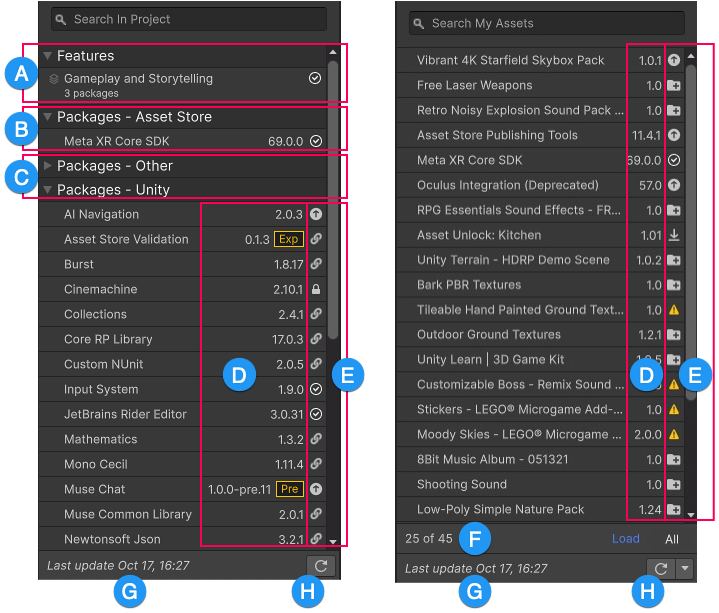 Unity Manual List View